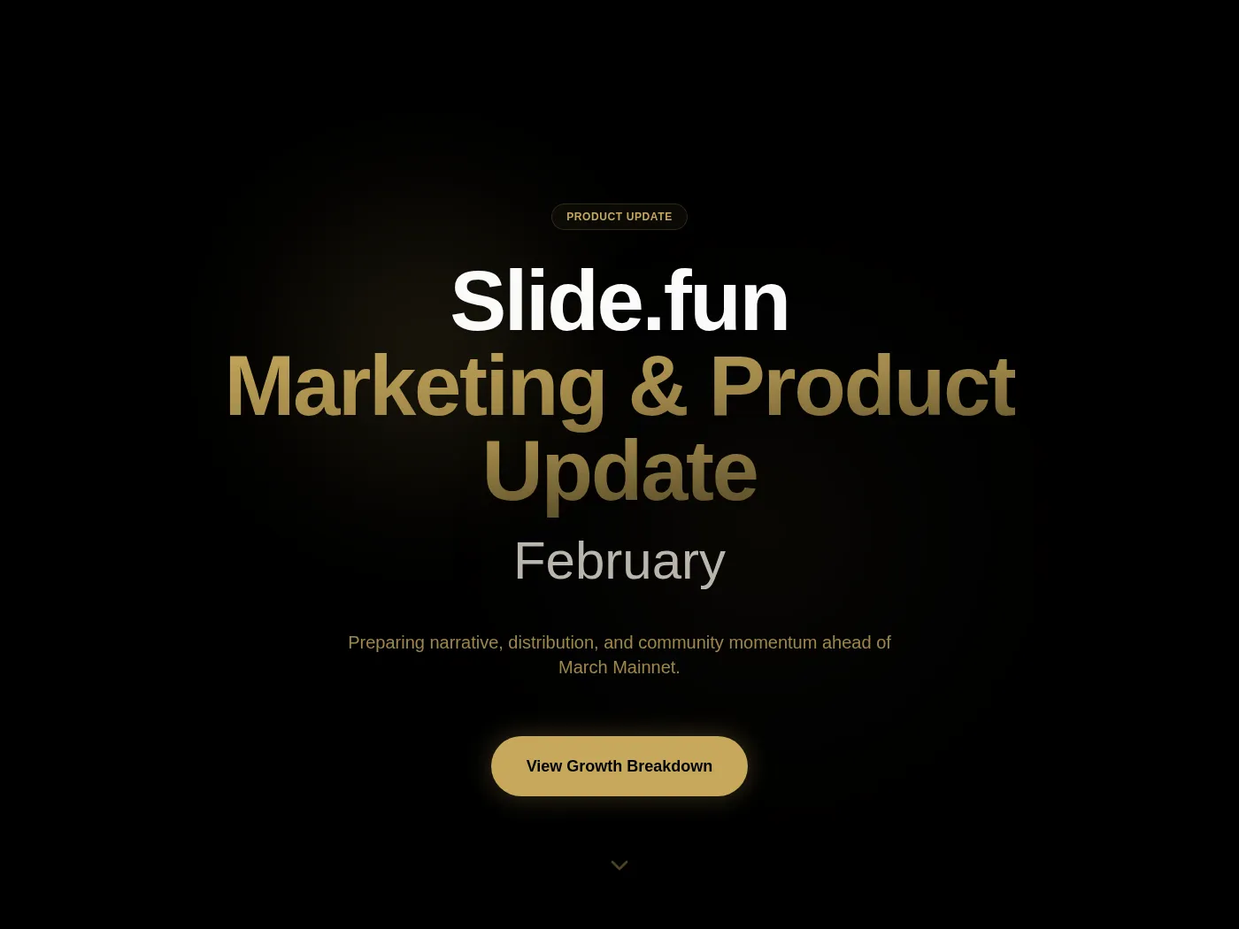 Slide.fun Web3 Update Page