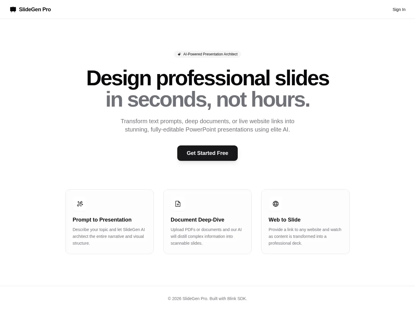 SlideGen Pro