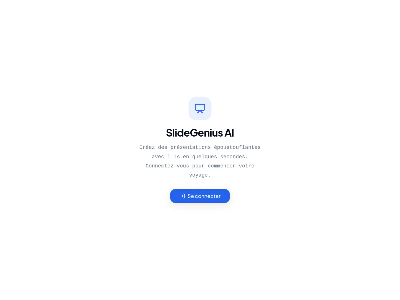 SlideGenius AI Deck Builder