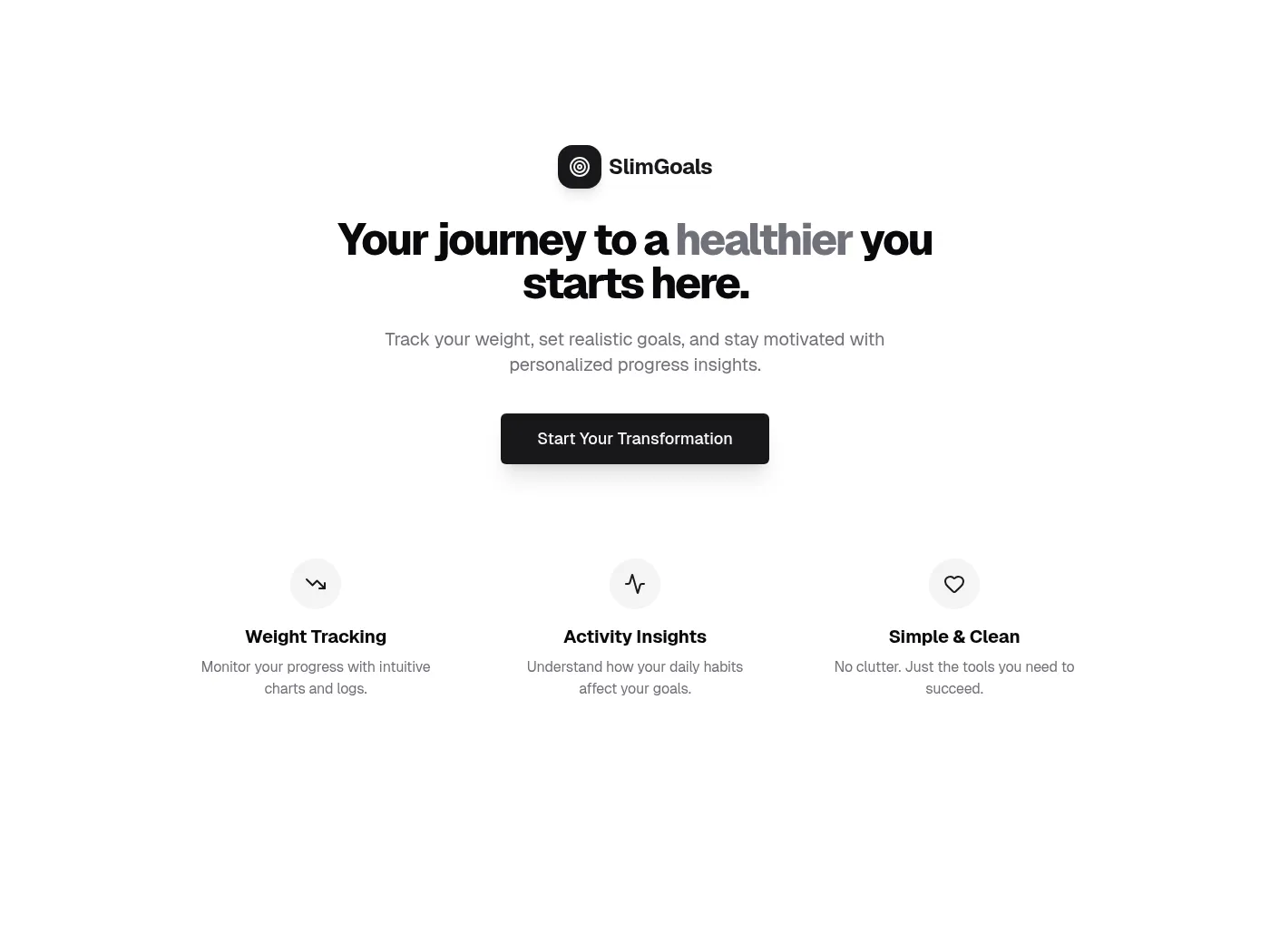 SlimGoals App