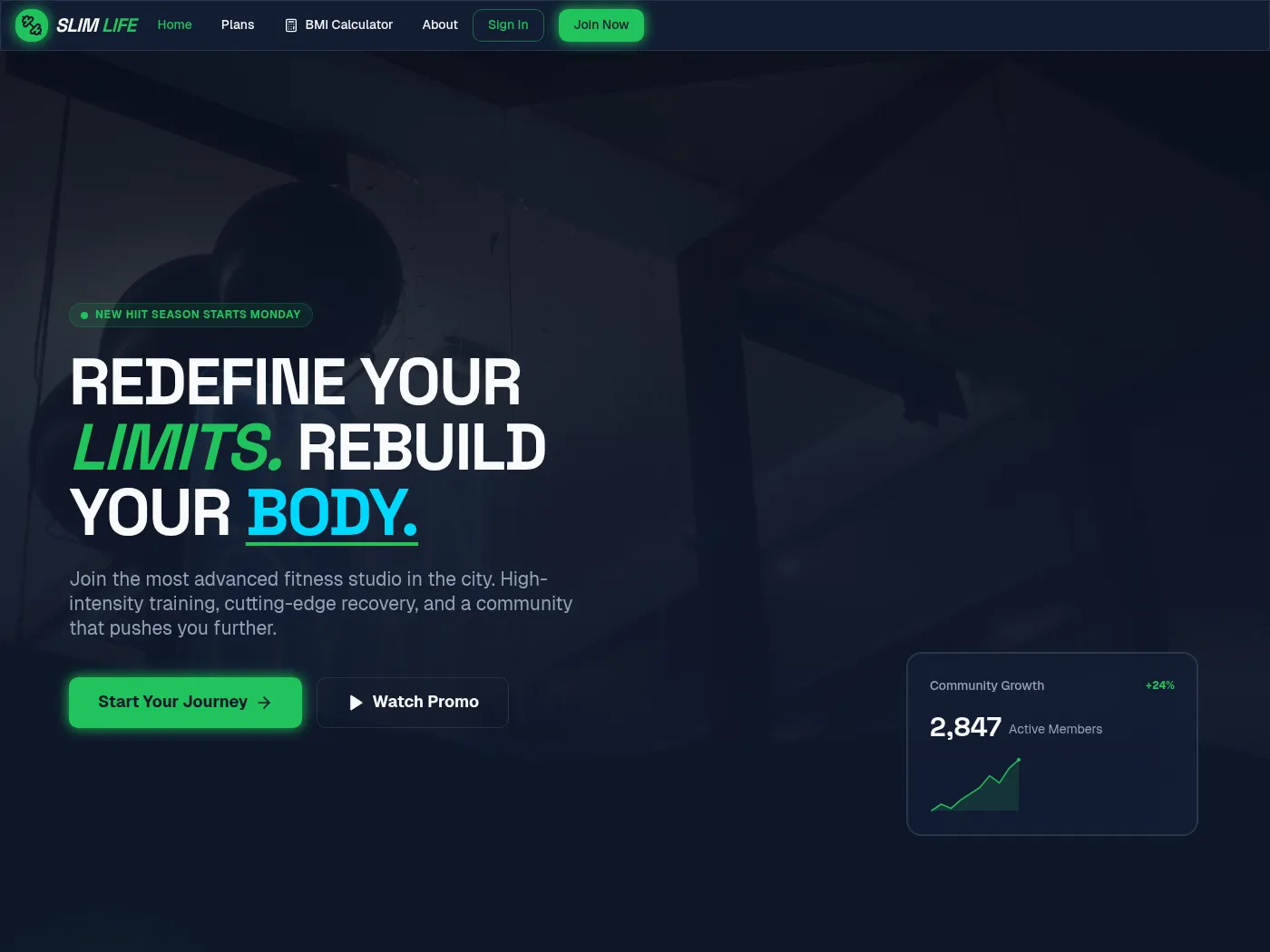 Slim Life Gym Portal