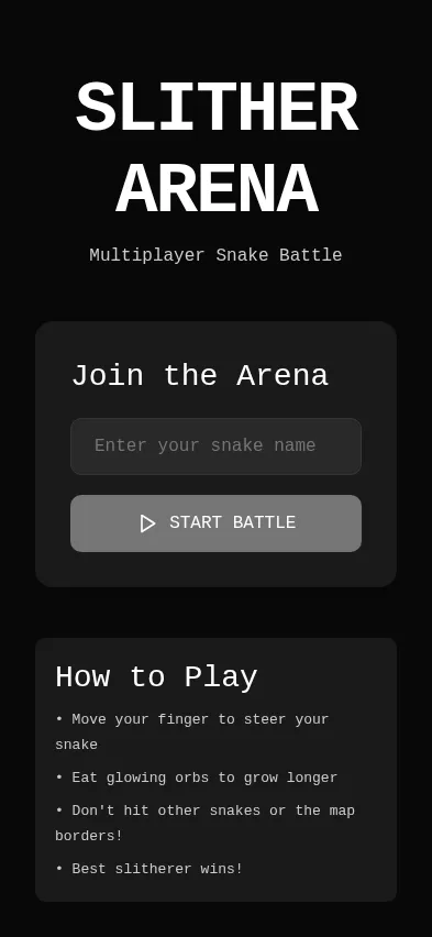 Slither Arena Multiplayer
