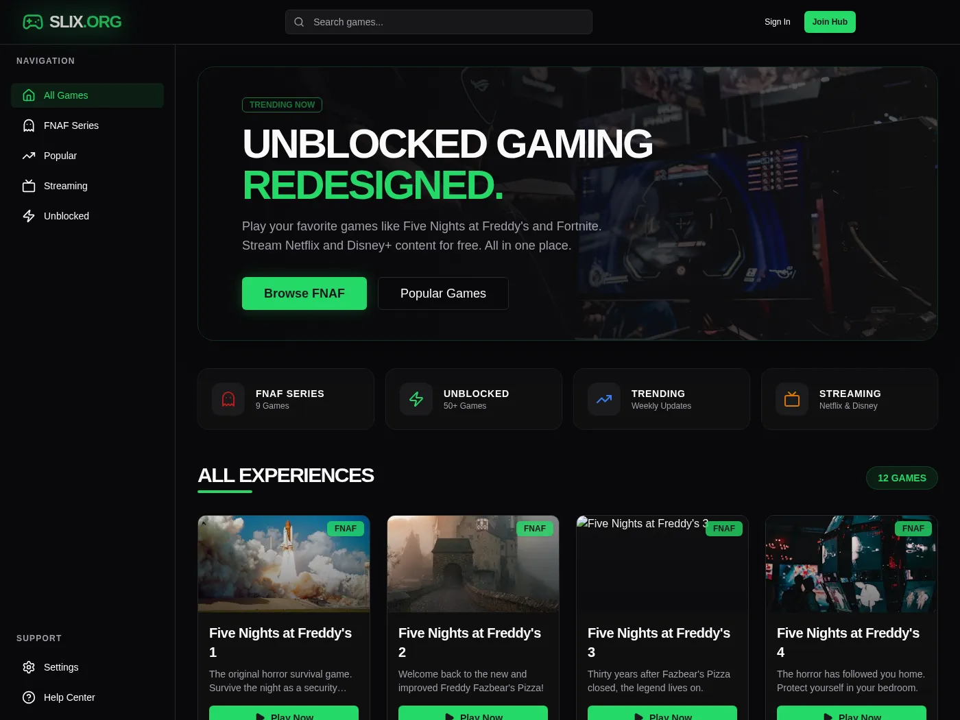 Slix Gamer Hub