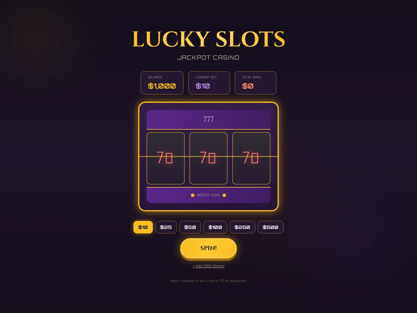 Casino Slots Machine