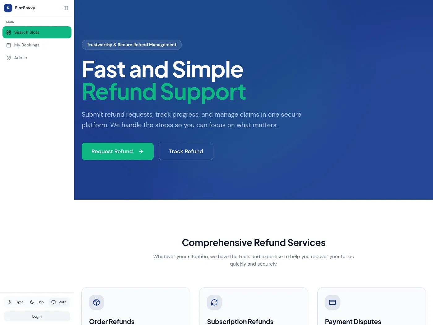 SlotSavvy Booking System