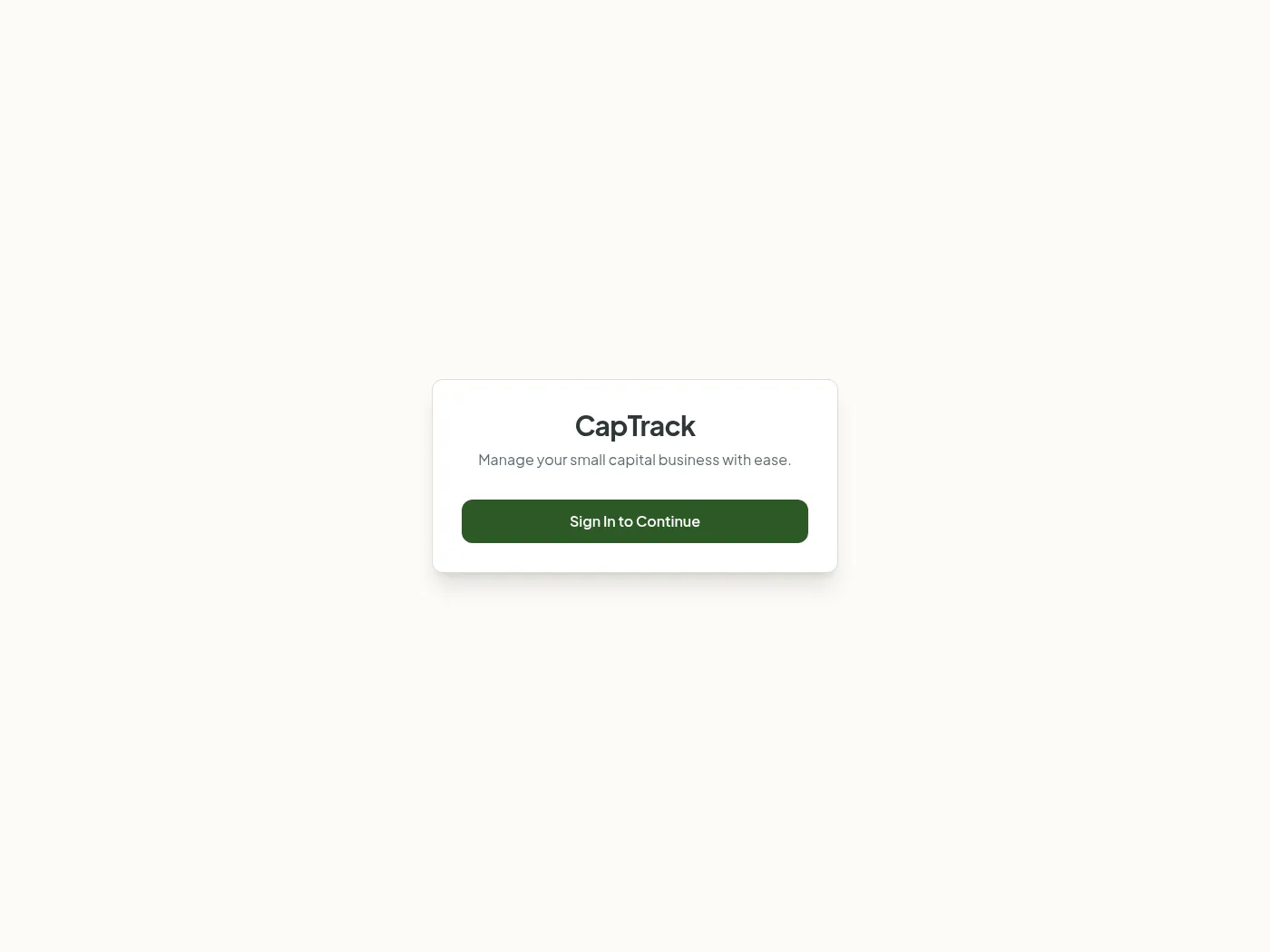 Small Capital Business App