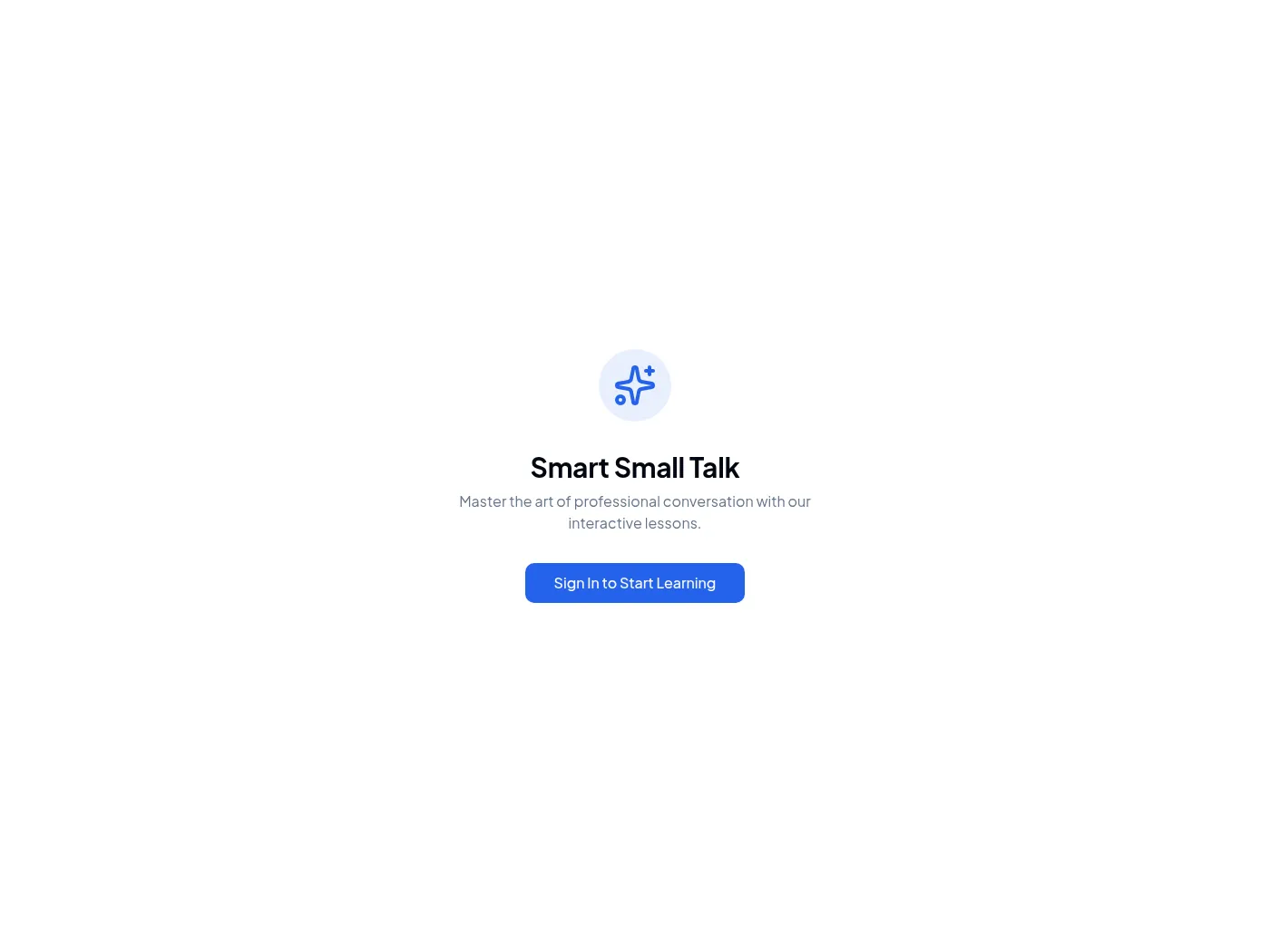 Smart Small Talk Lessons