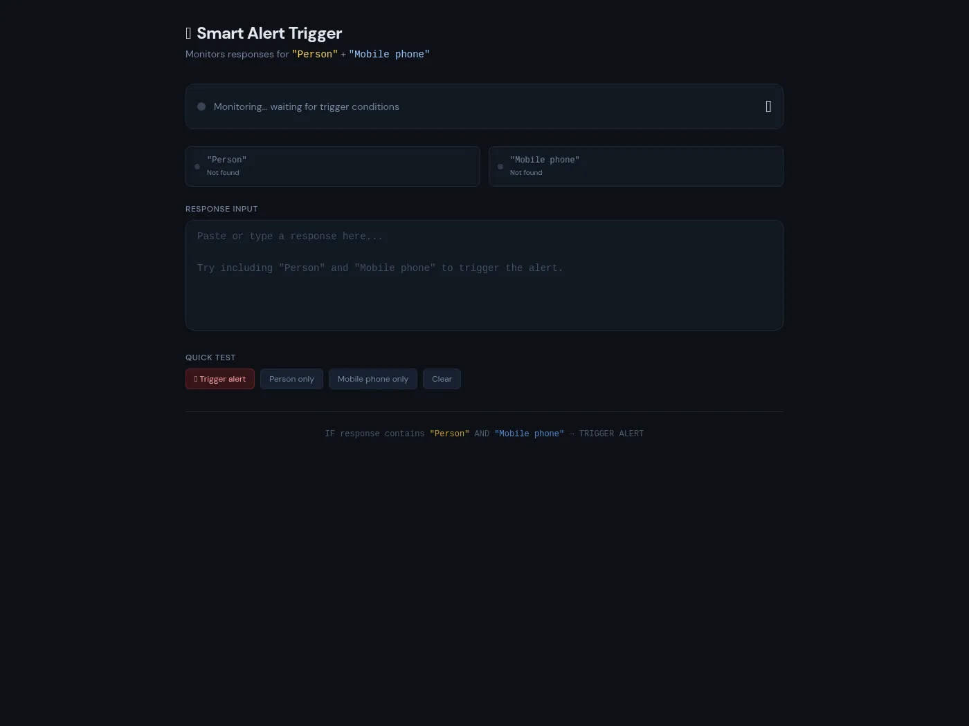 Smart Alert Trigger
