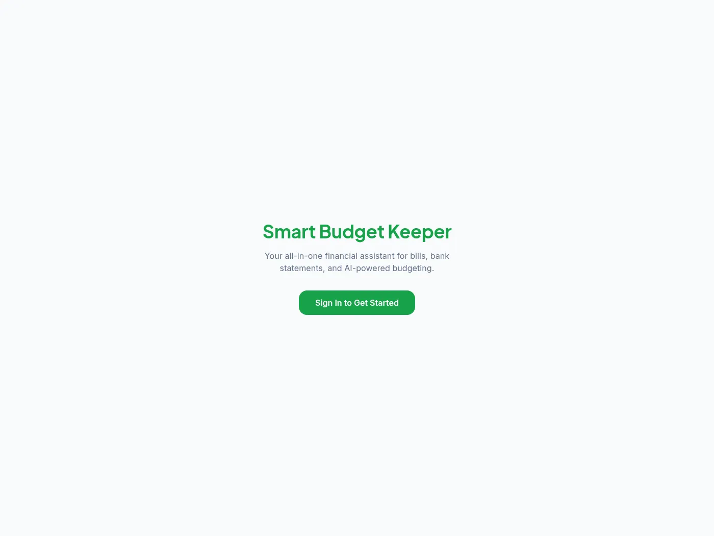 Smart Budget Keeper