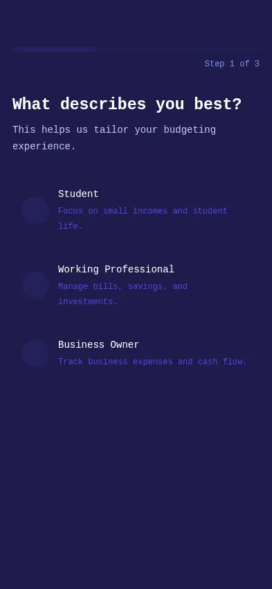 Smart Budget Tracker