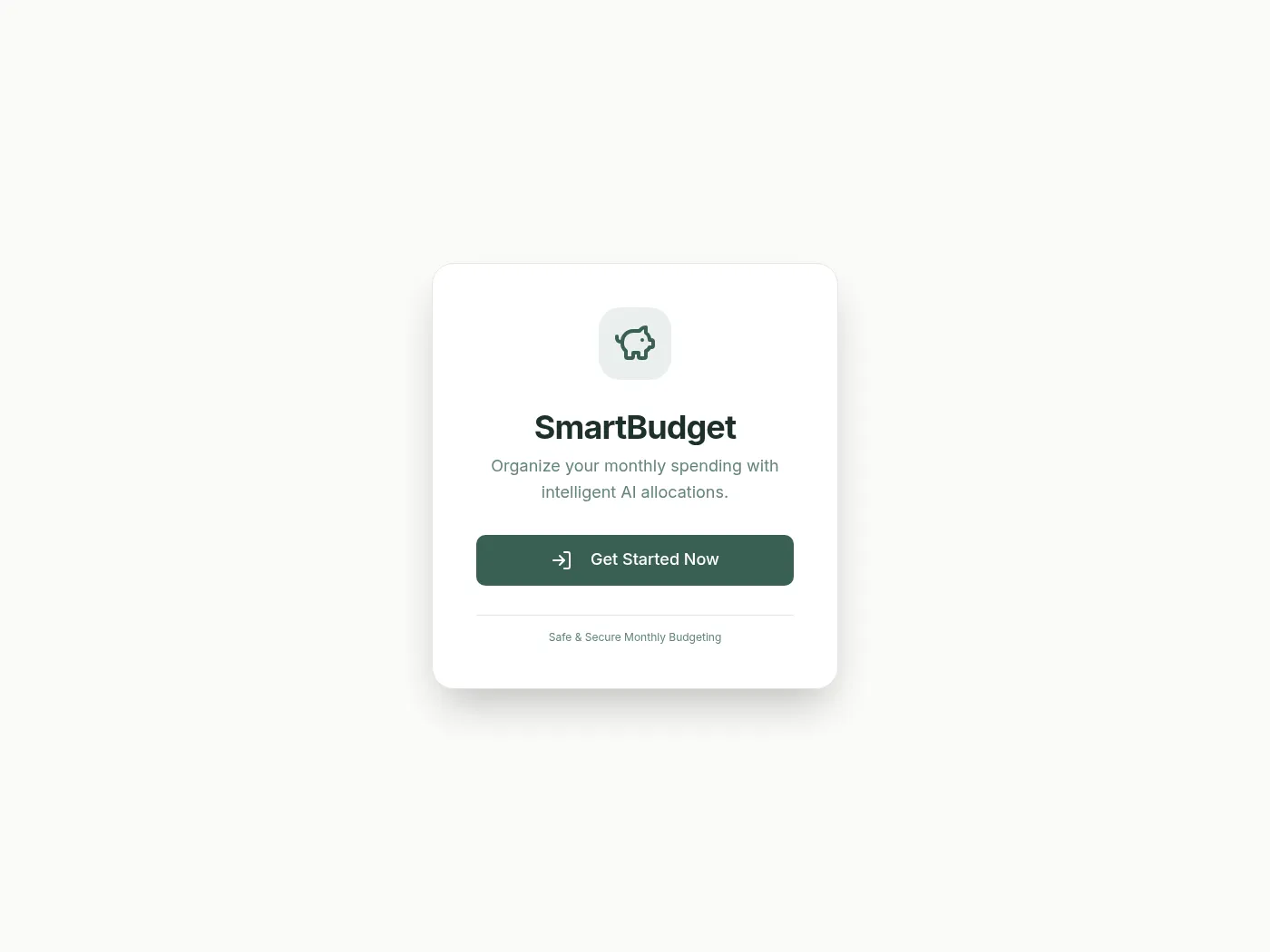 Smart Budget Planner