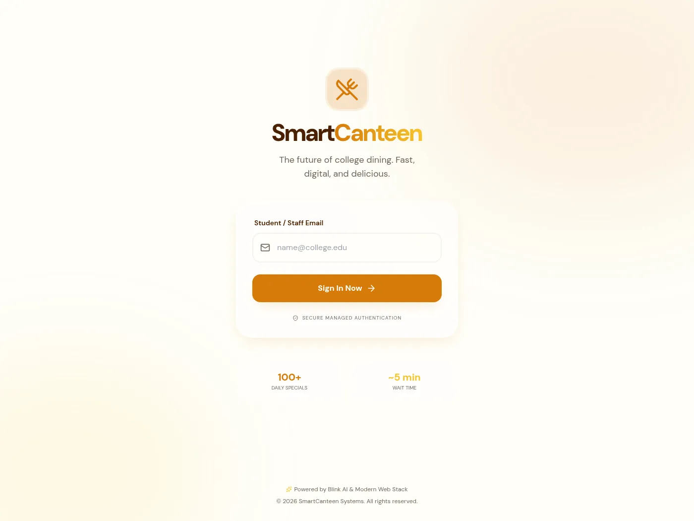SmartCanteen Web App