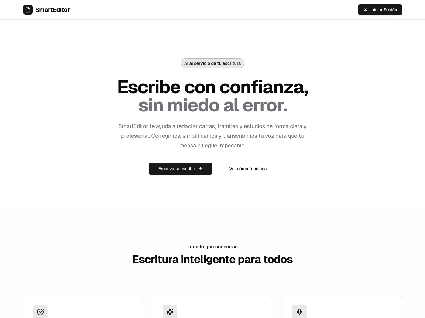 Smart Writing Editor