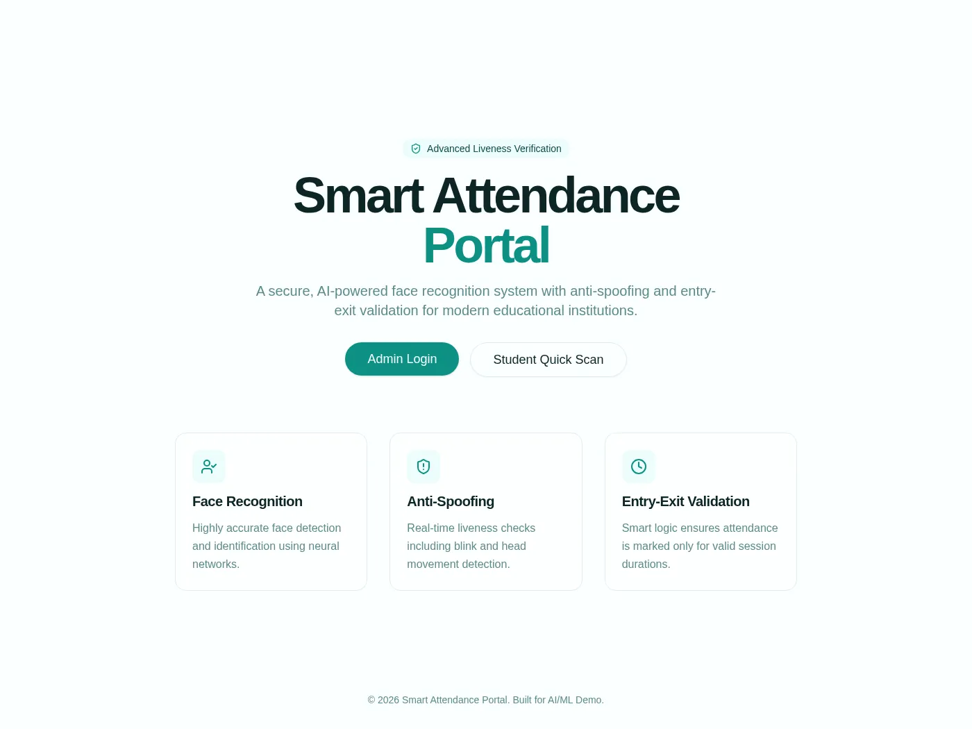Smart Attendance Portal