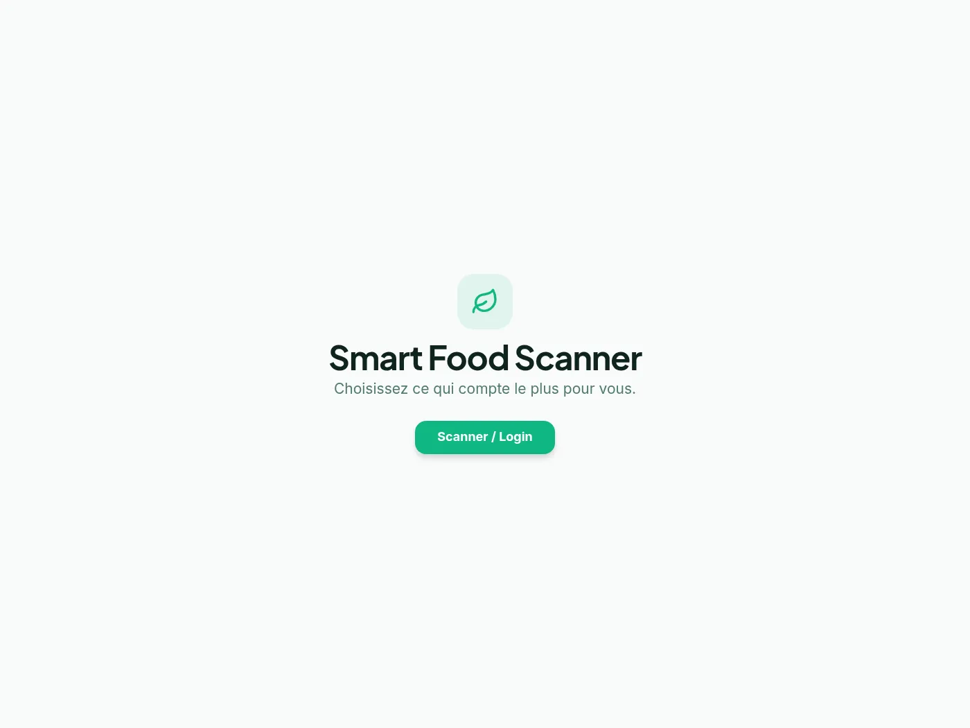 Smart Food Scanner