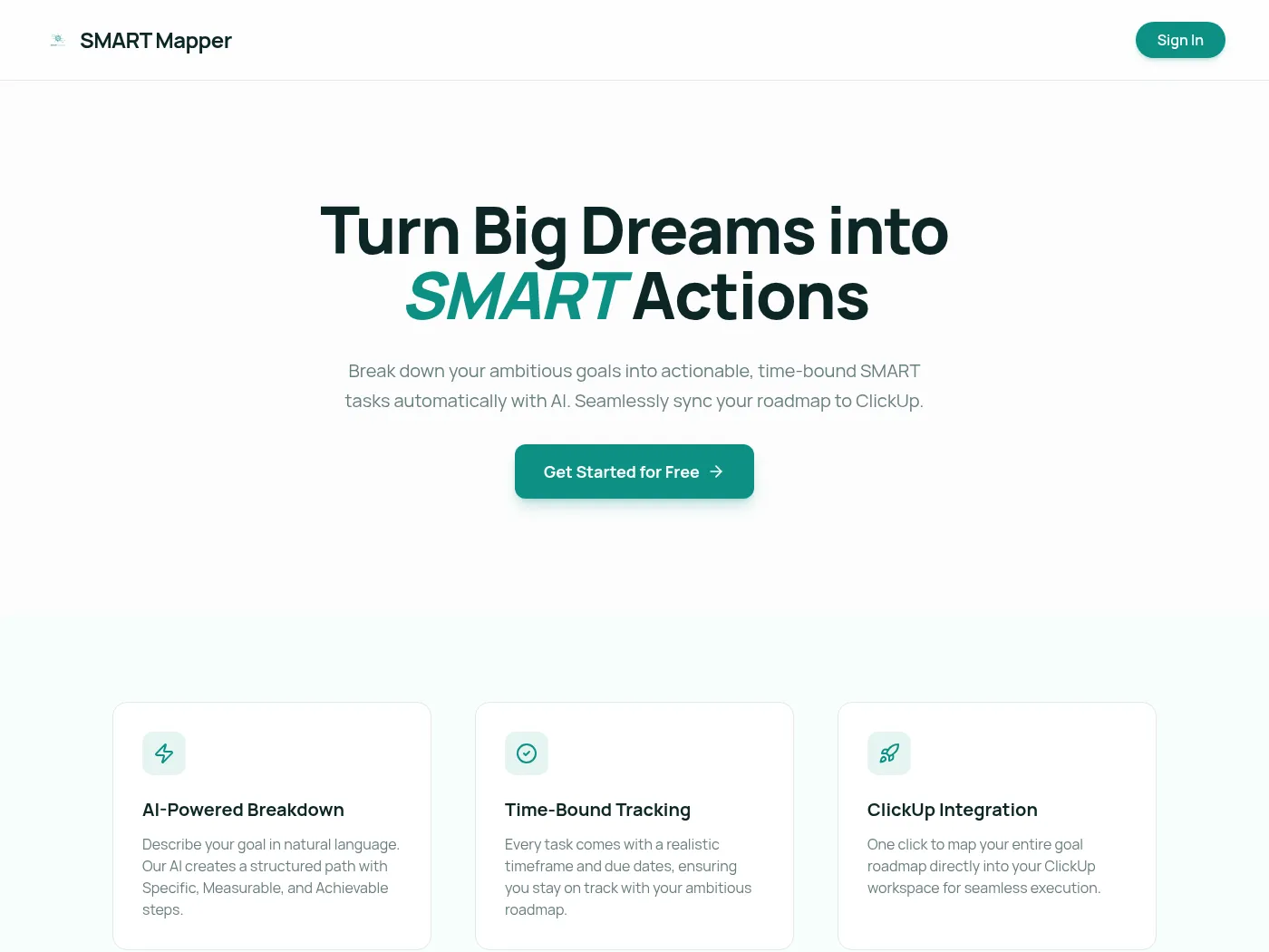 SMART Goal Mapper