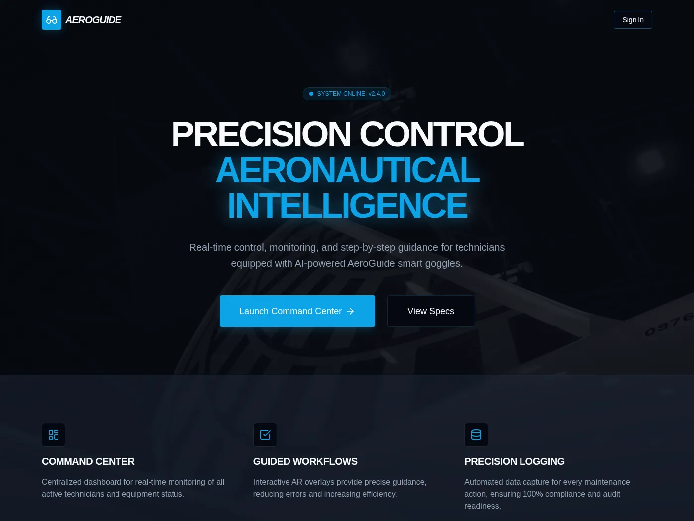 SmartGoggles Control Dashboard