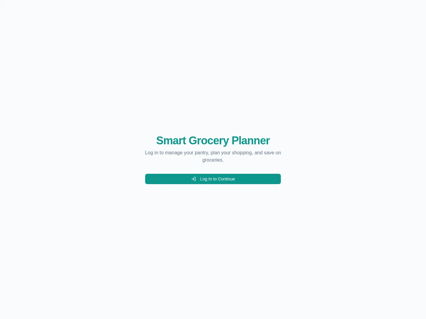 Smart Grocery Planner