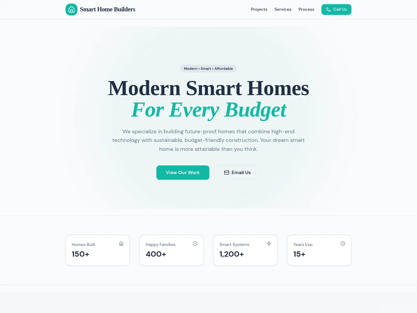 Smart Home Builders Site