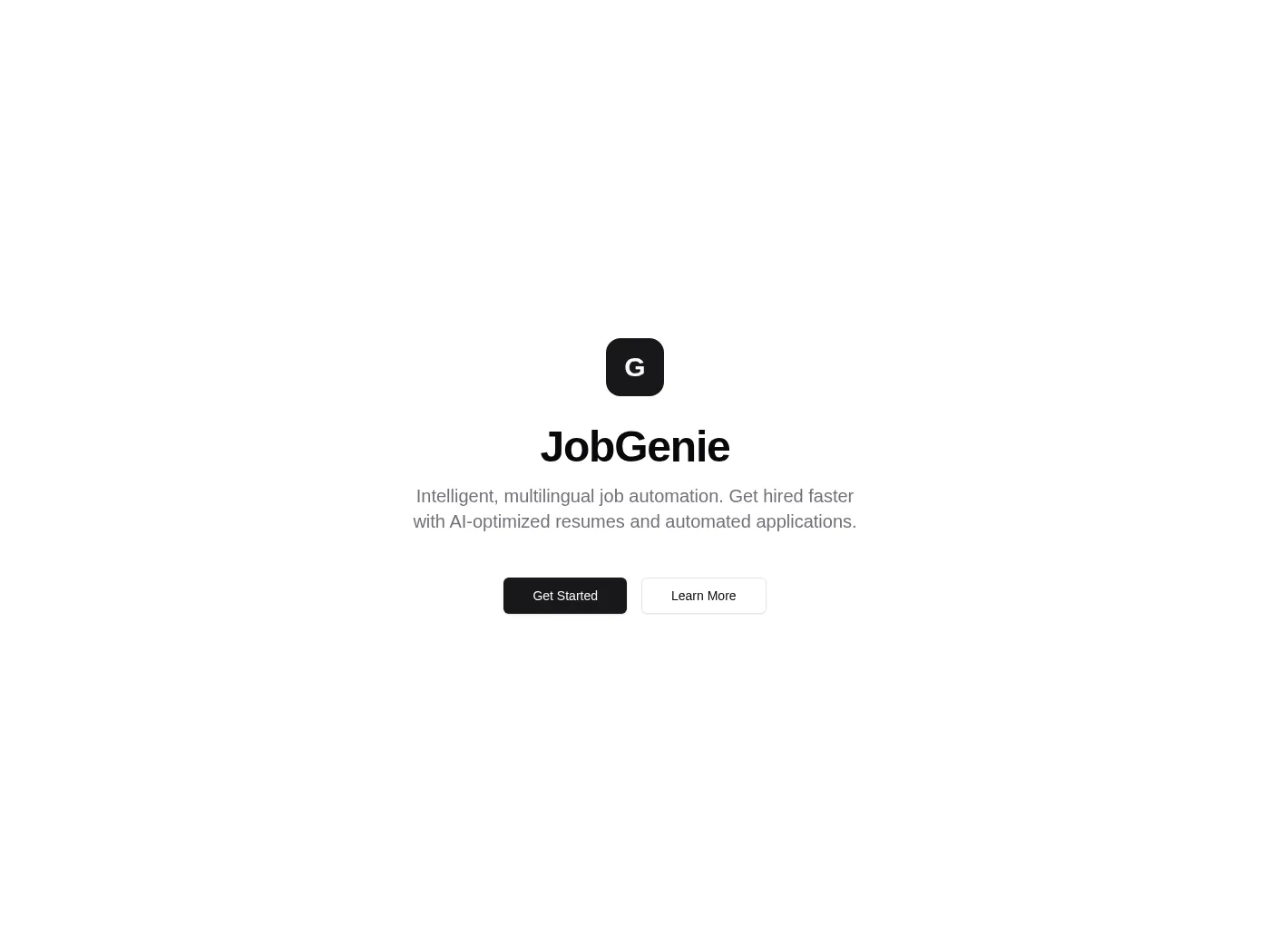 JobGenie Smart Job Search