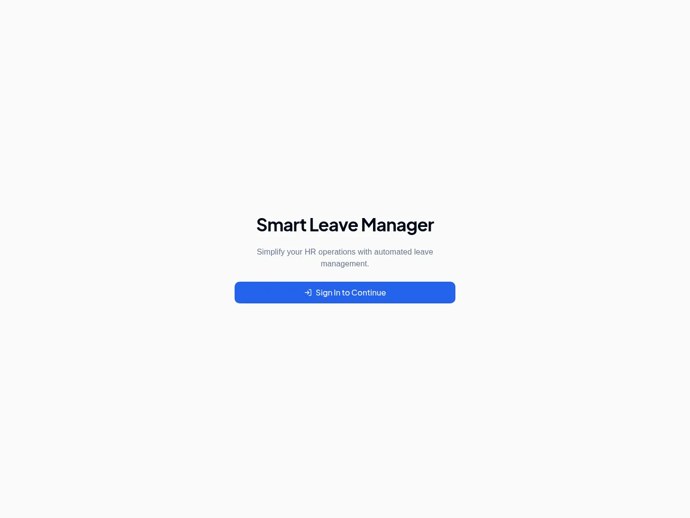 Smart Leave Manager
