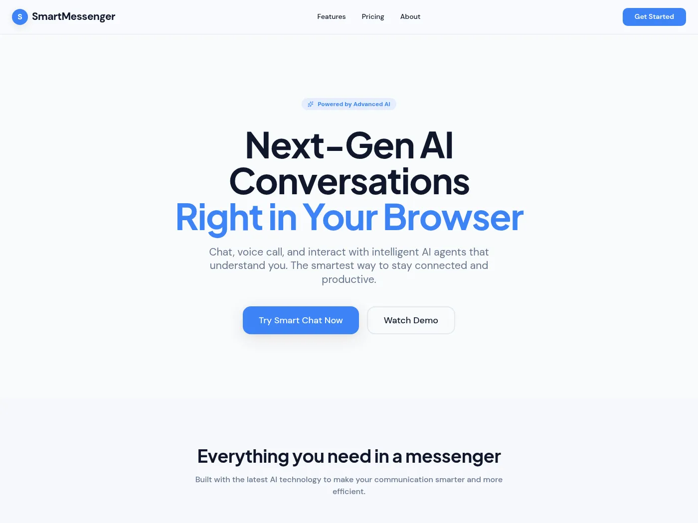 Smart Messenger Chatbot