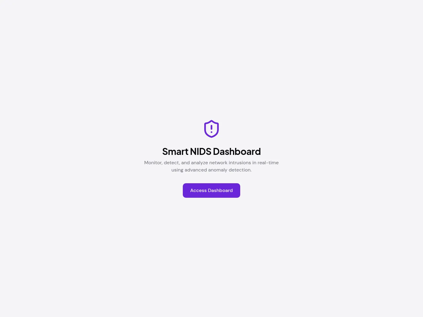 Smart NIDS Dashboard