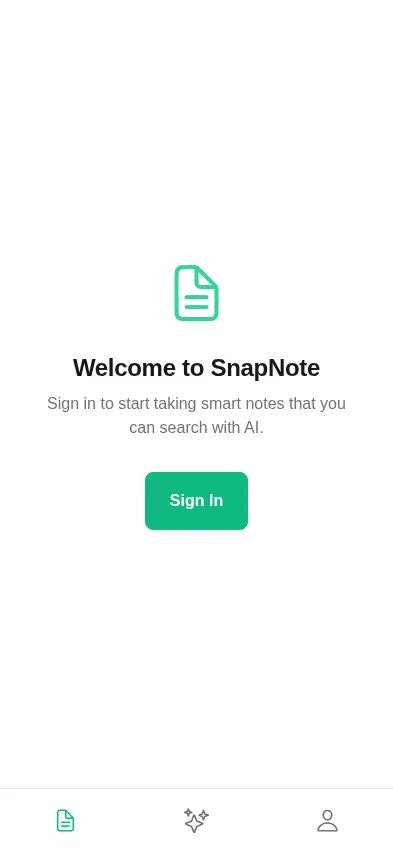 SnapNote Search