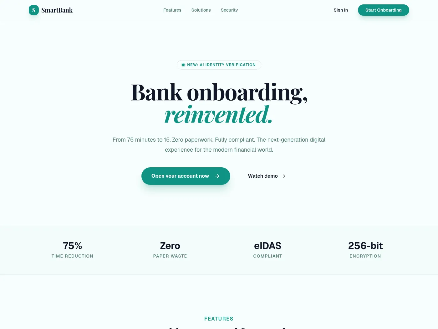 Smart Bank Onboarding