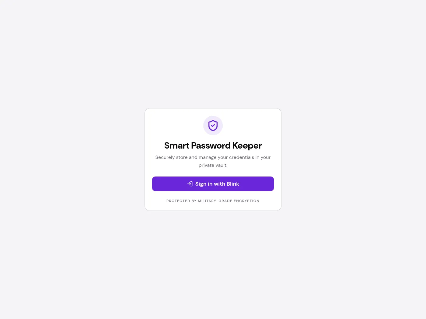 Smart Password Keeper