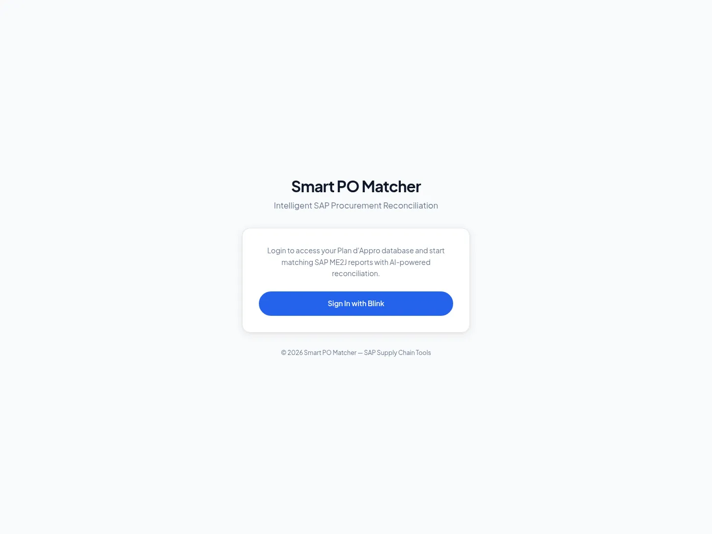Smart PO Matcher