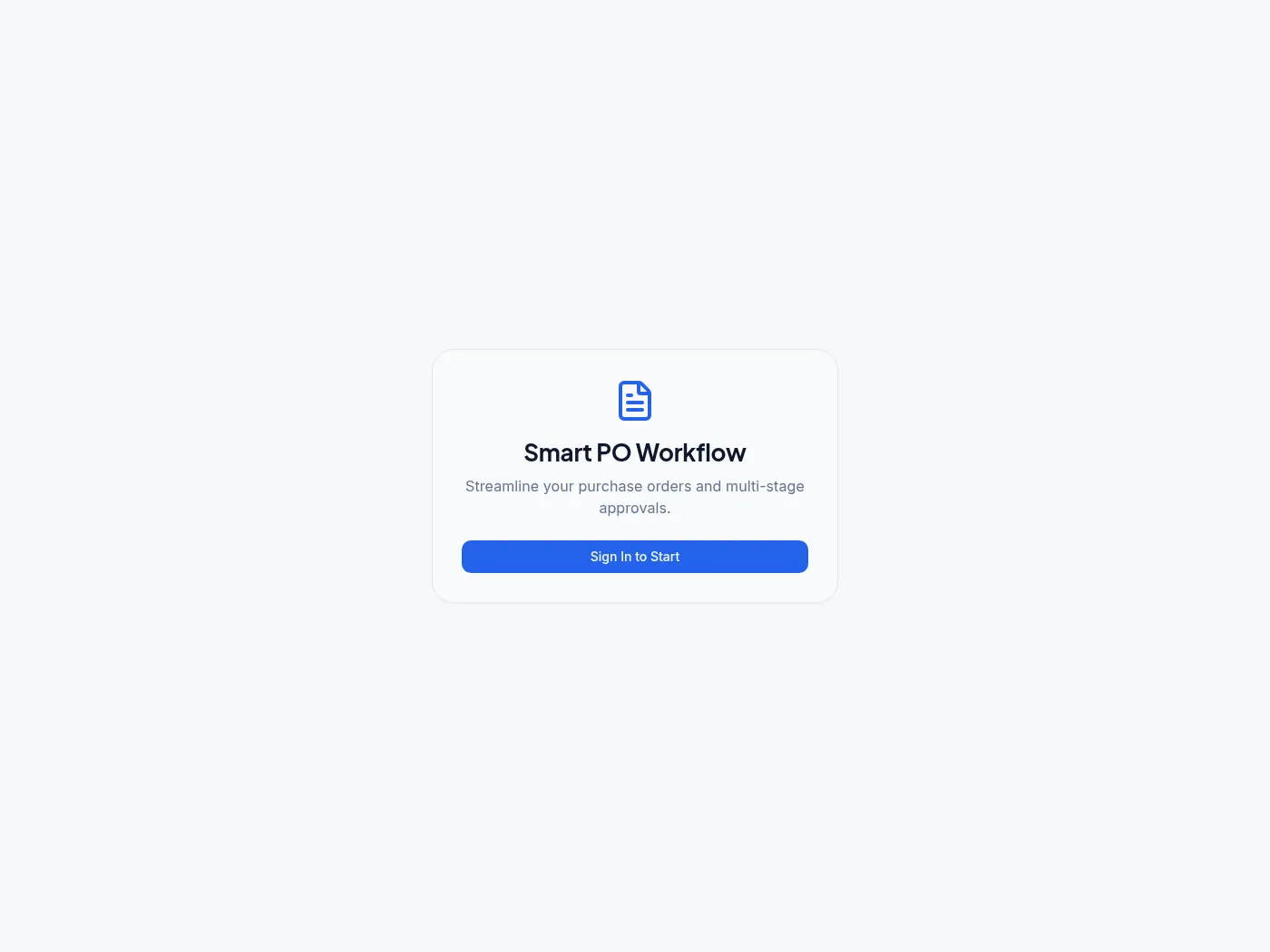 Smart PO Workflow