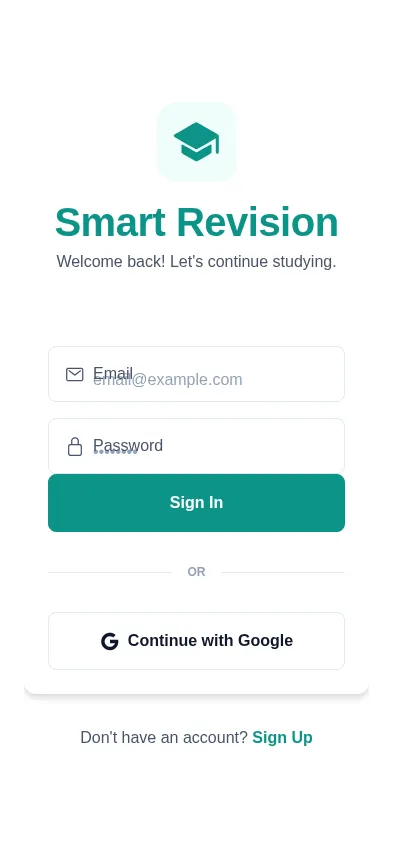 Smart Revision App
