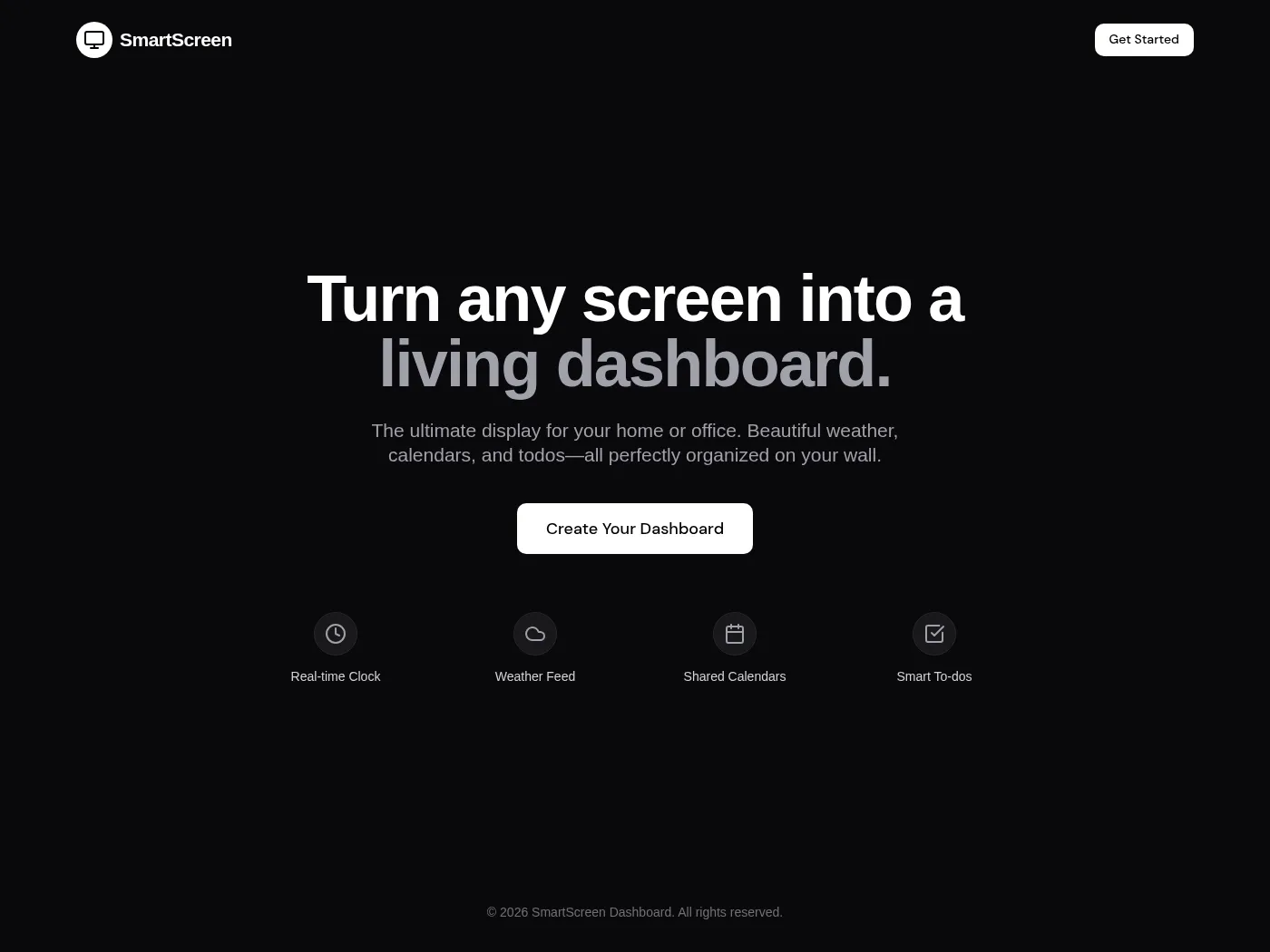 Smart Screen Dashboard