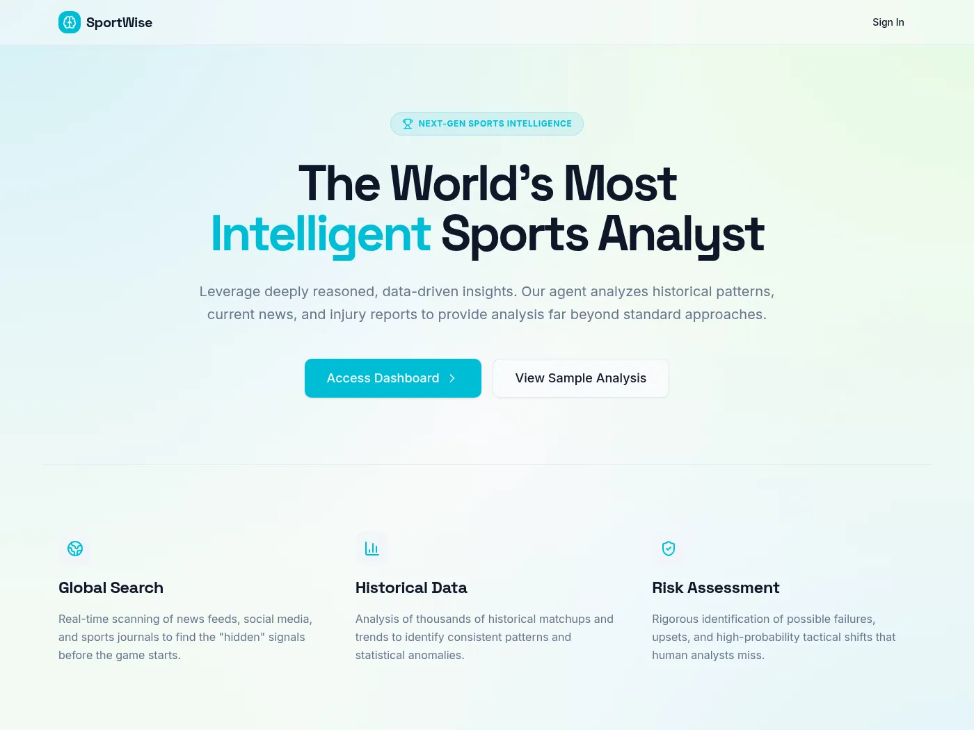 SportWise Analyst