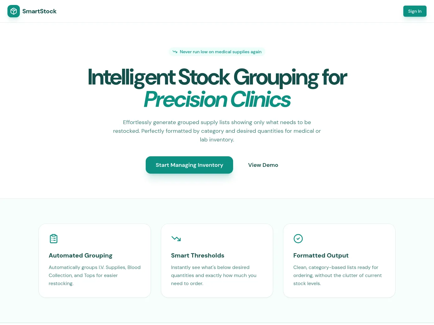 Smart Stock Grouping