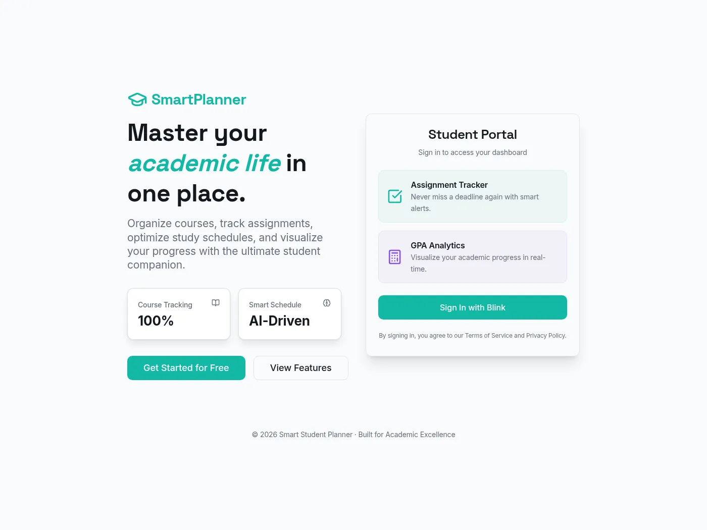 Smart Student Planner