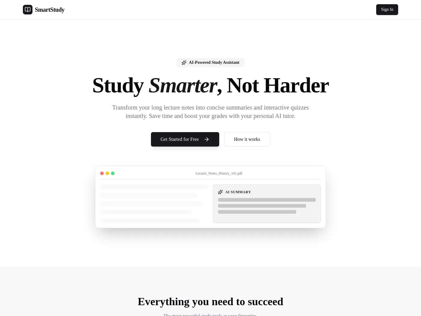 Smart Study Assistant