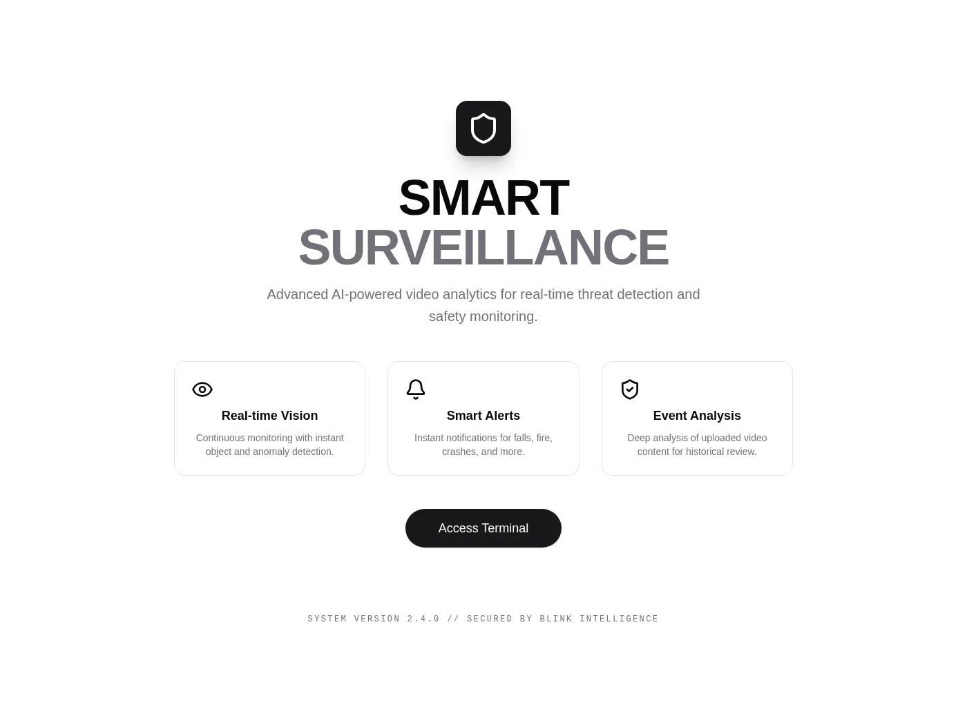 Smart Surveillance Dashboard