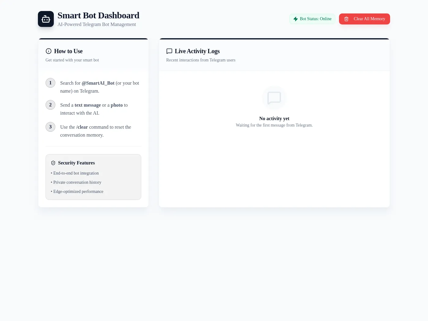 Smart Telegram Bot