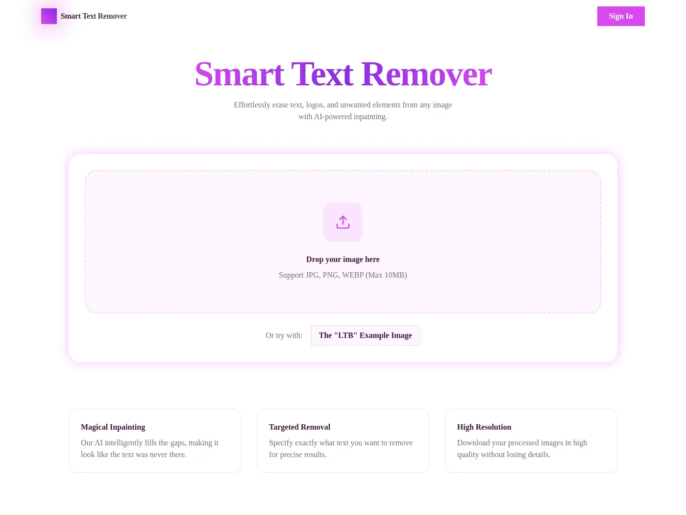 Smart Text Remover