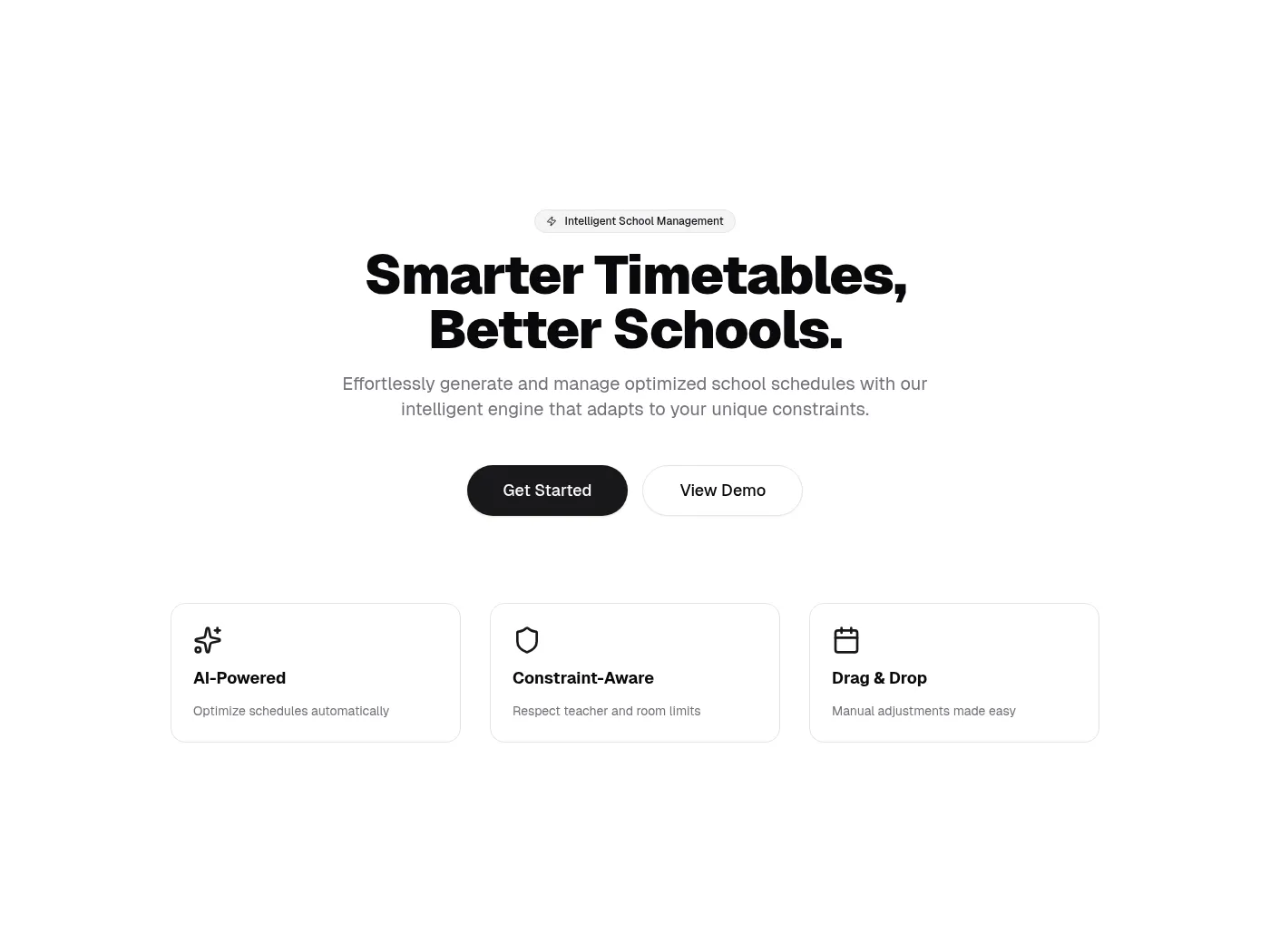 Smart School Scheduler