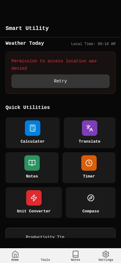 Smart Utility App