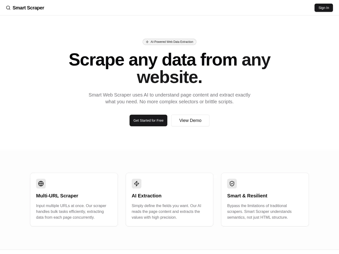 Smart Web Scraper
