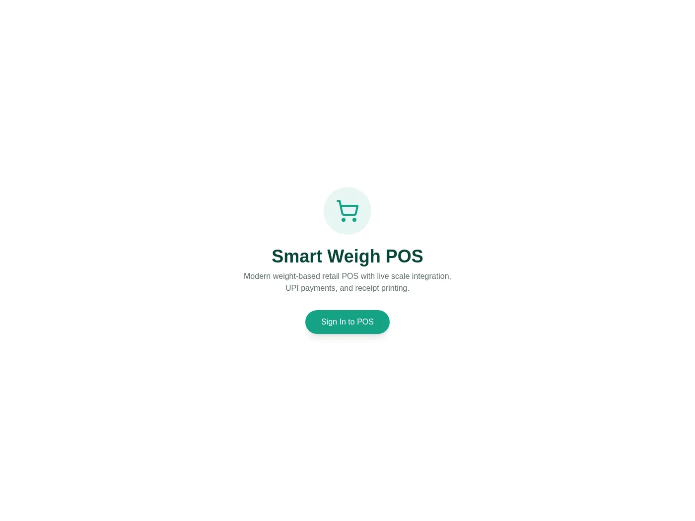 Smart Weigh POS