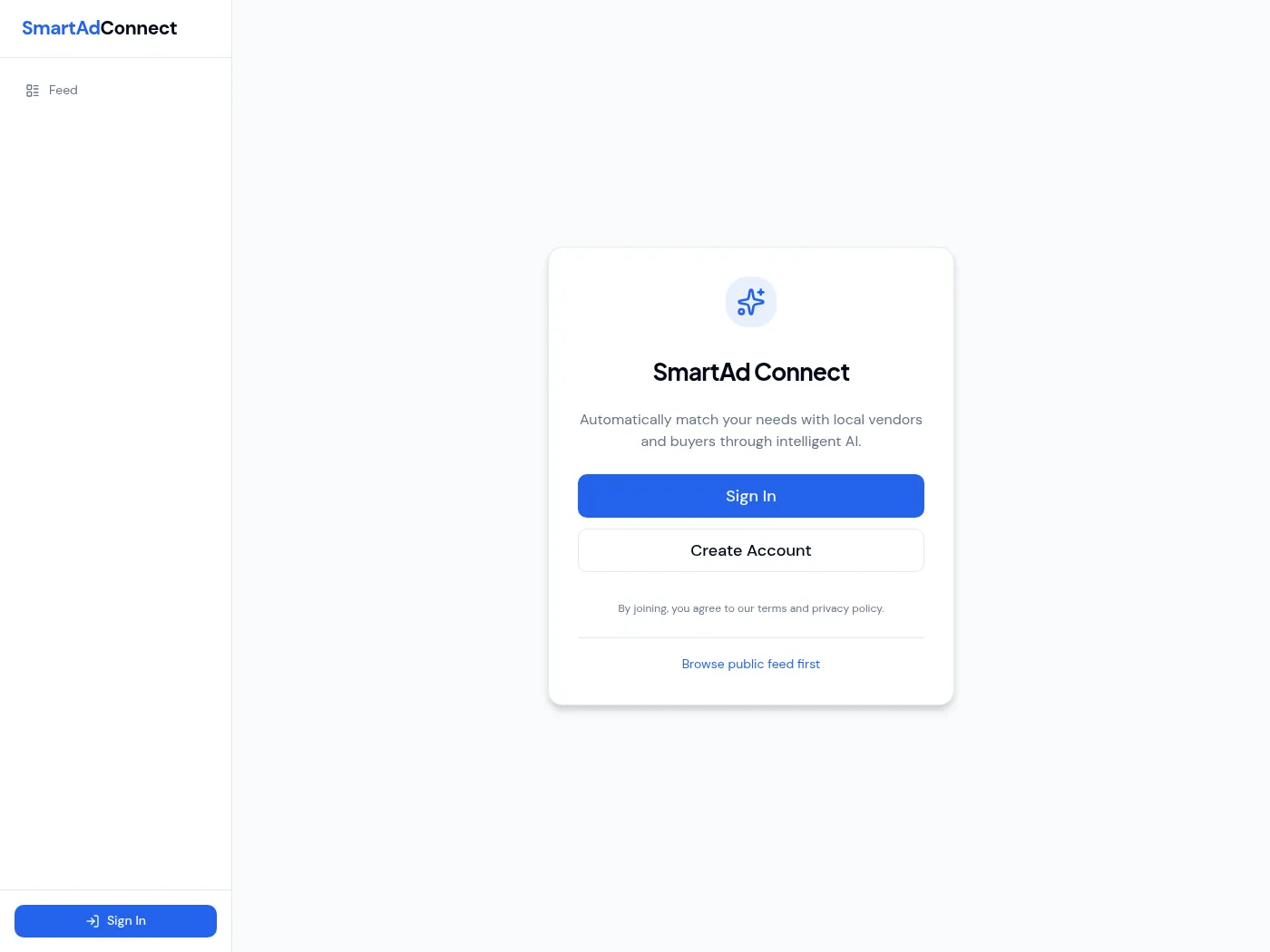 SmartAd Connect Marketplace