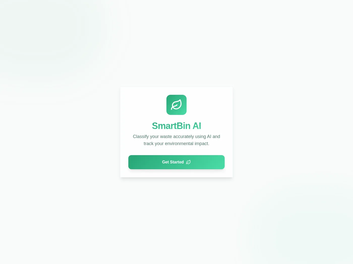 SmartBin AI Classifier