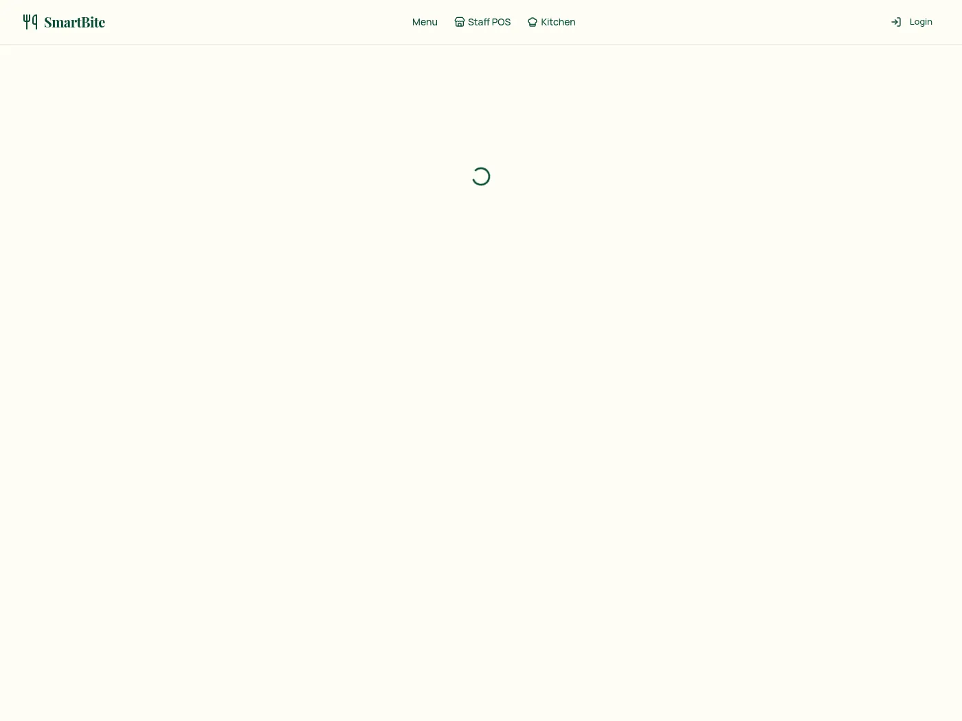 SmartBite Restaurant App