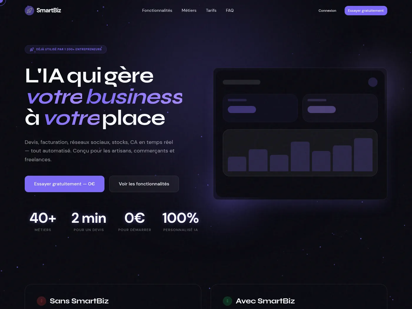 SmartBiz SaaS Landing