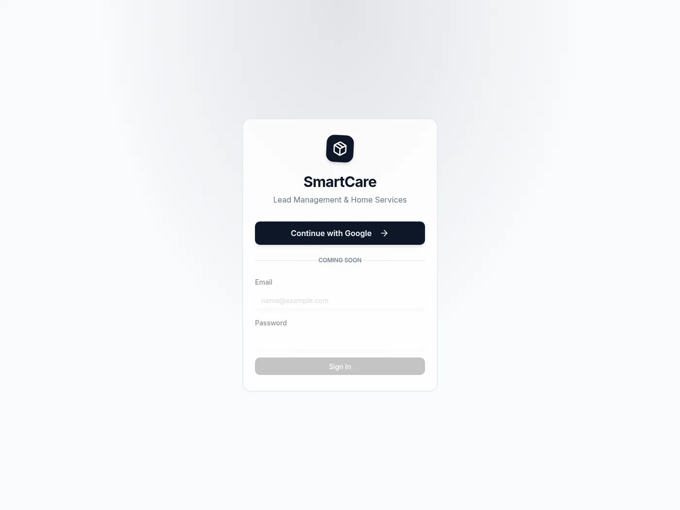 SmartCare Lead & Service App